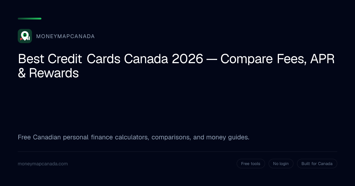 Best Credit Cards Canada 2026 — Compare Fees, APR & Rewards ...